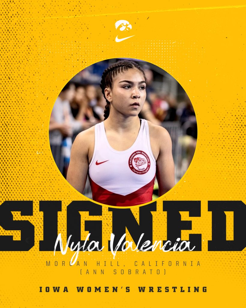 California native Nyla Valencia signs with Iowa women's wrestling ...