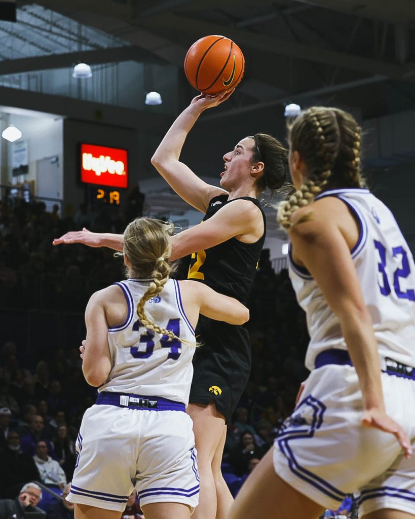Fourth-ranked Iowa women survive in overtime at Drake - Hawk Fanatic