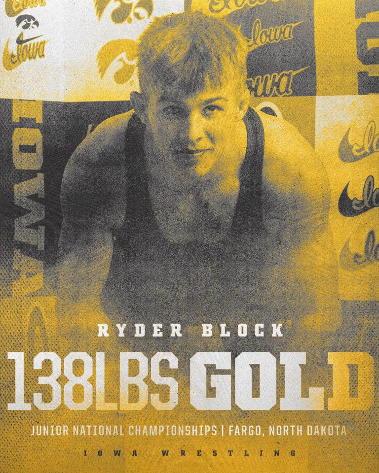 Incoming Iowa wrestler Ryder Block wins national title at Junior ...