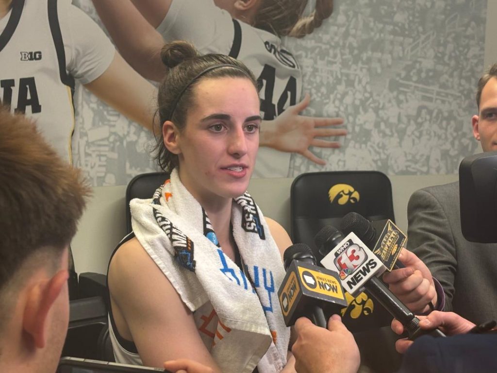Caitlin Clark 4/6/24 national title pre-game press conference ...
