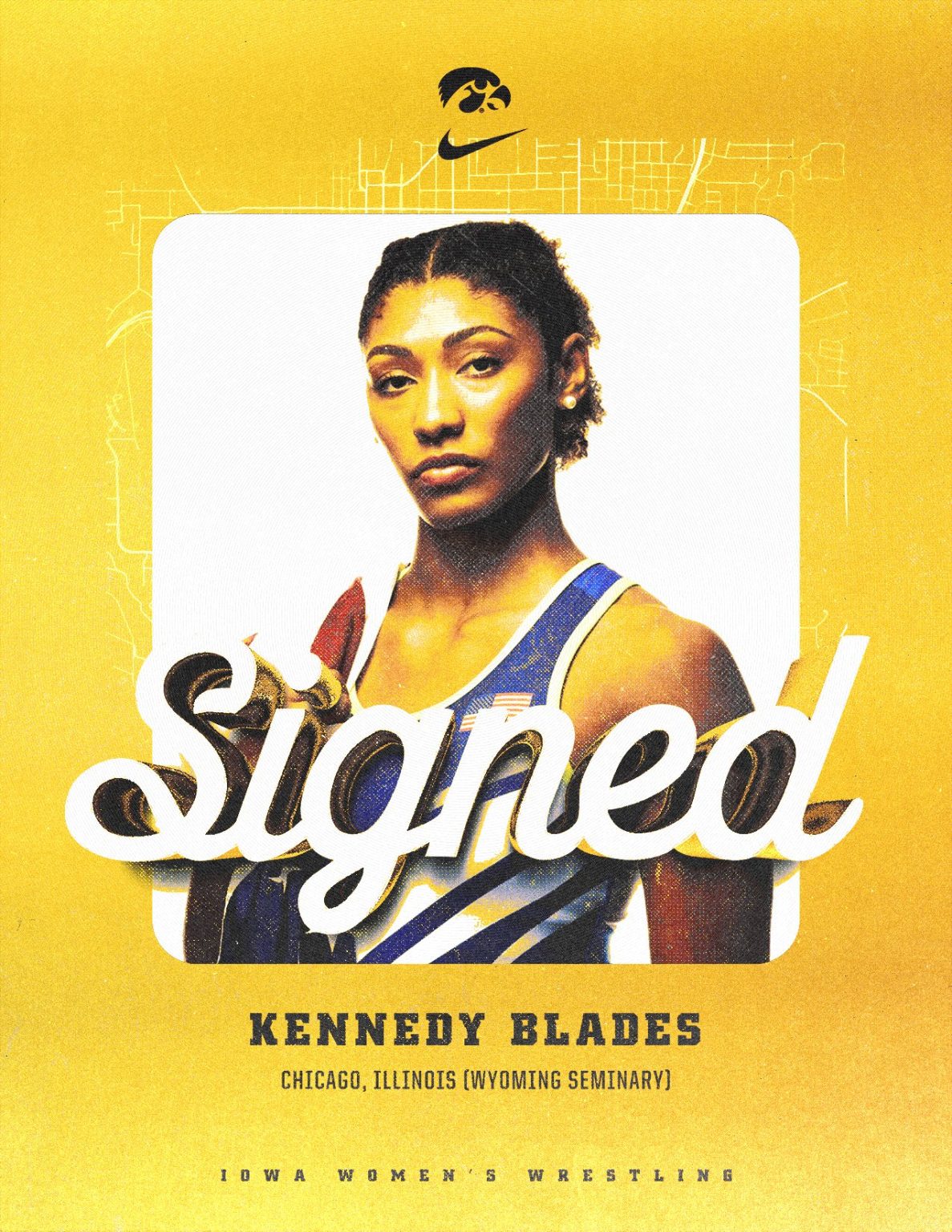 2024 Olympian Kennedy Blades signs with Iowa women's wrestling team ...