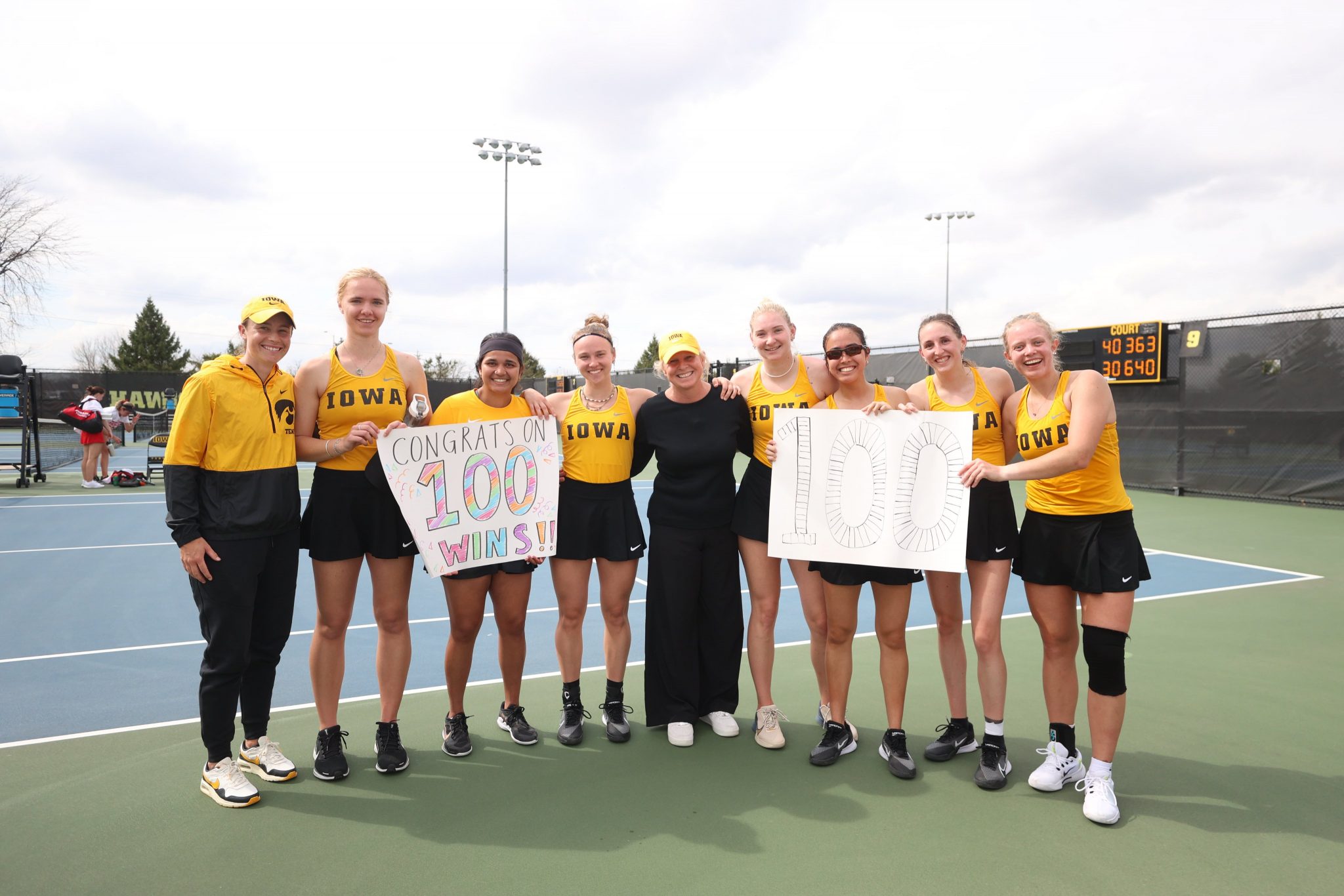 Iowa tennis defeats Nebraska 4-1 to give Sasha Boros her 100th career ...