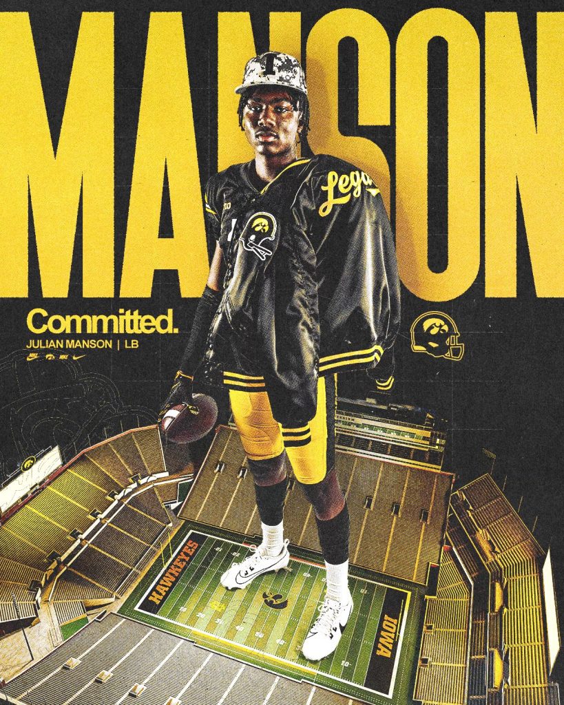 2026 Iowa City West legacy recruit Julian Manson commits to Iowa ...