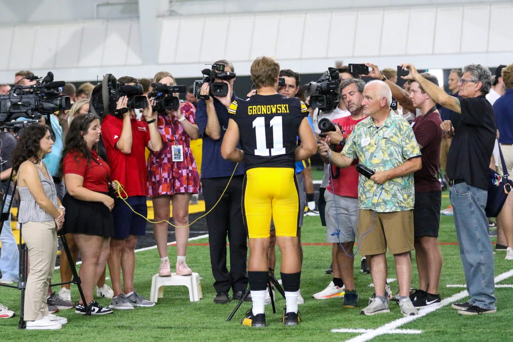 Is Mark Gronowski finally the answer for Iowa at QB, at least for one ...