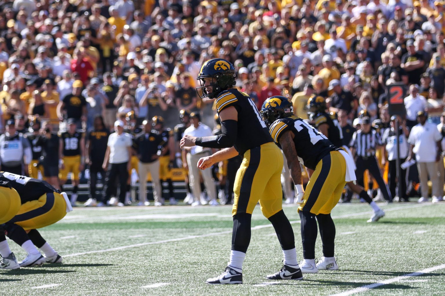 Mark Gronowski running like very few Iowa QBs have before him - Hawk ...