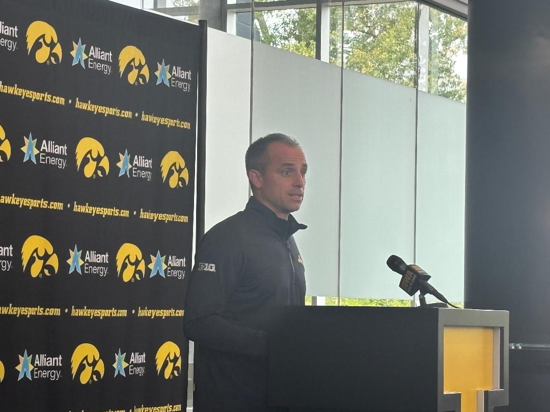 Ben McCollum 10/15/2025 Iowa Media Day press conference transcript ...