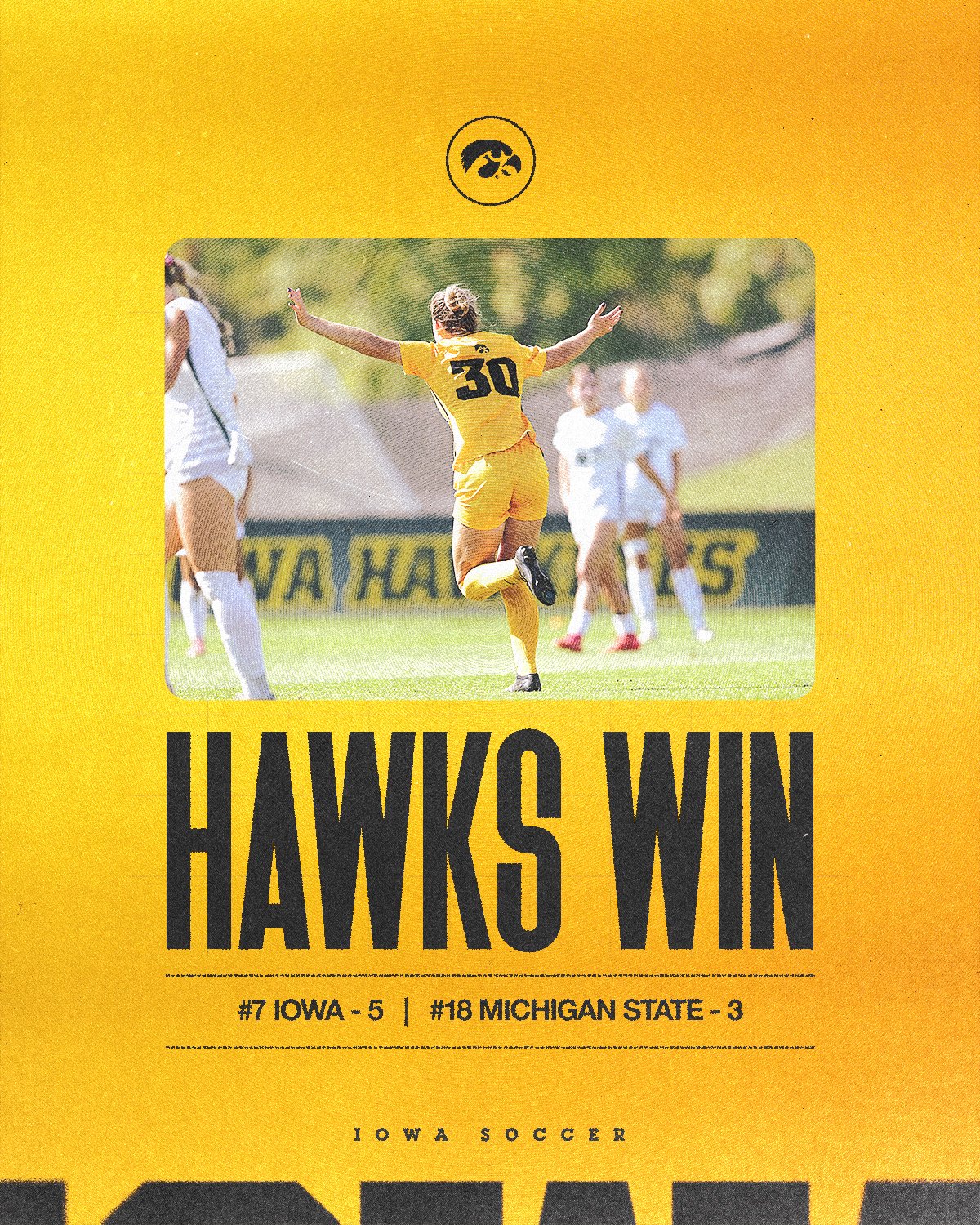 No. 7 Iowa soccer defeats No. 18 Michigan State 5-3 at Iowa Soccer ...