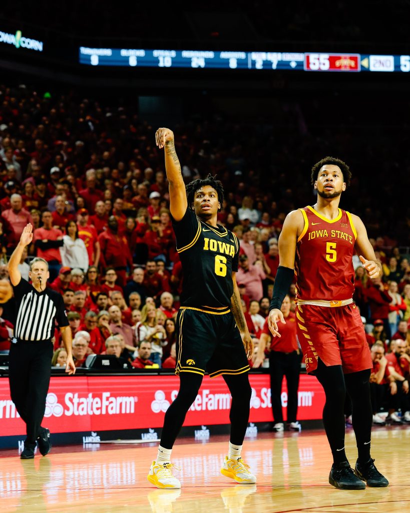 Iowa rally falls just short against No. 4 Iowa State in Ames - Hawk Fanatic