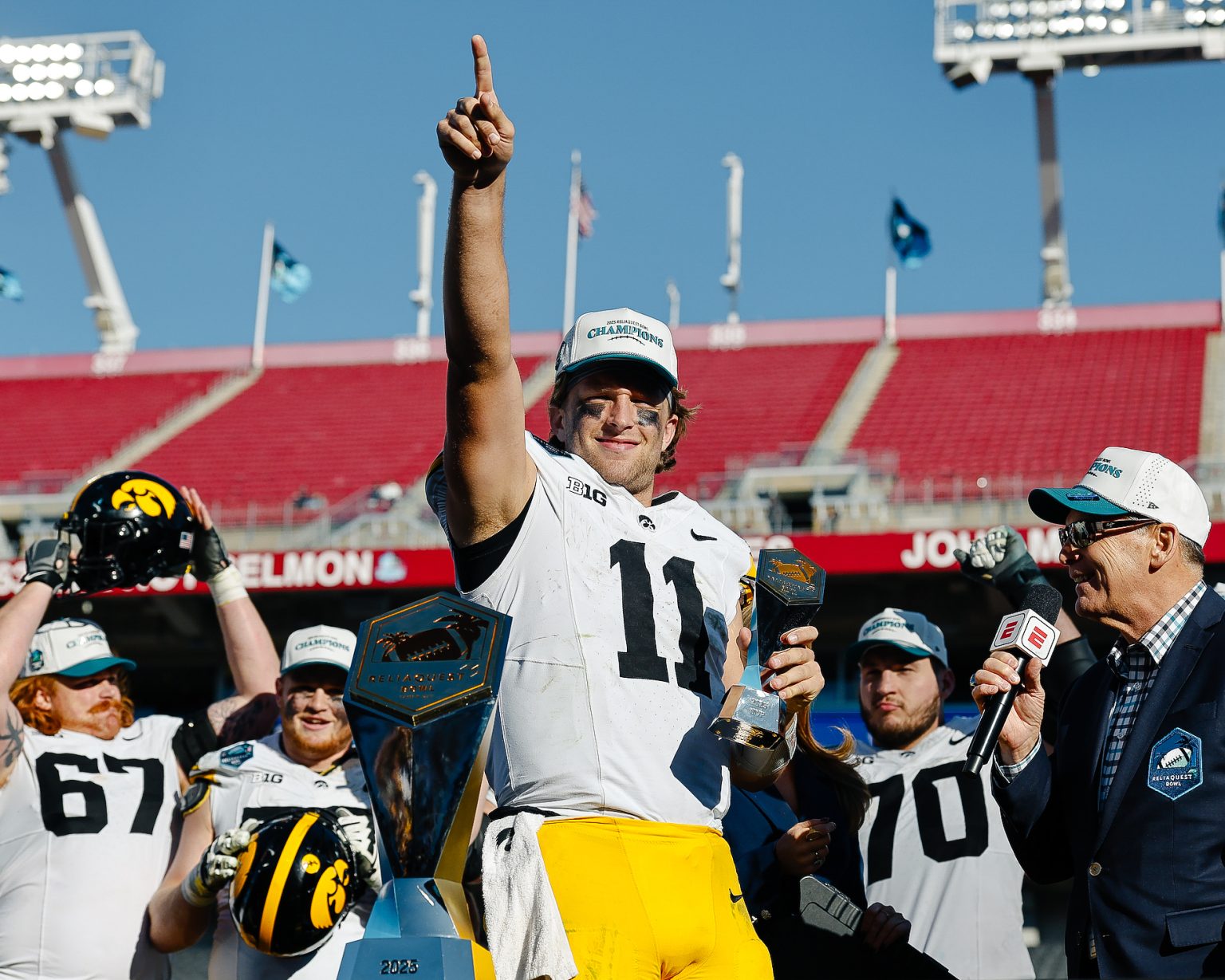 Iowa football fortunate to have QB Mark Gronowski as its QB for one ...