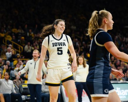 No. 14 Iowa women continue dominance over Penn State with 99-76 victory ...