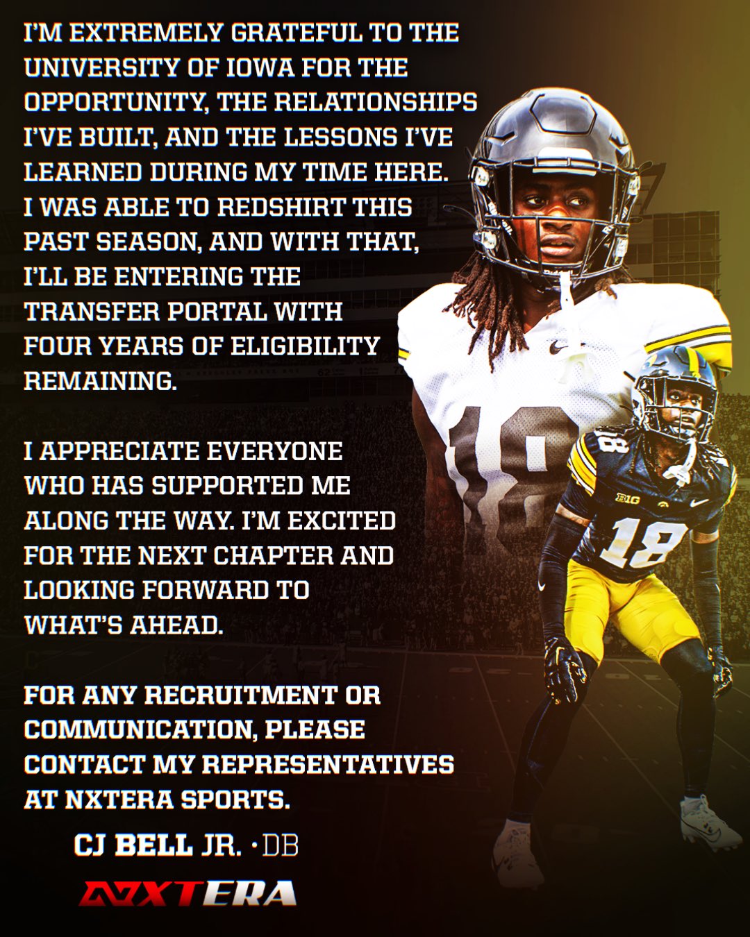 Iowa freshman defensive back CJ Bell enters transfer portal - Hawk Fanatic