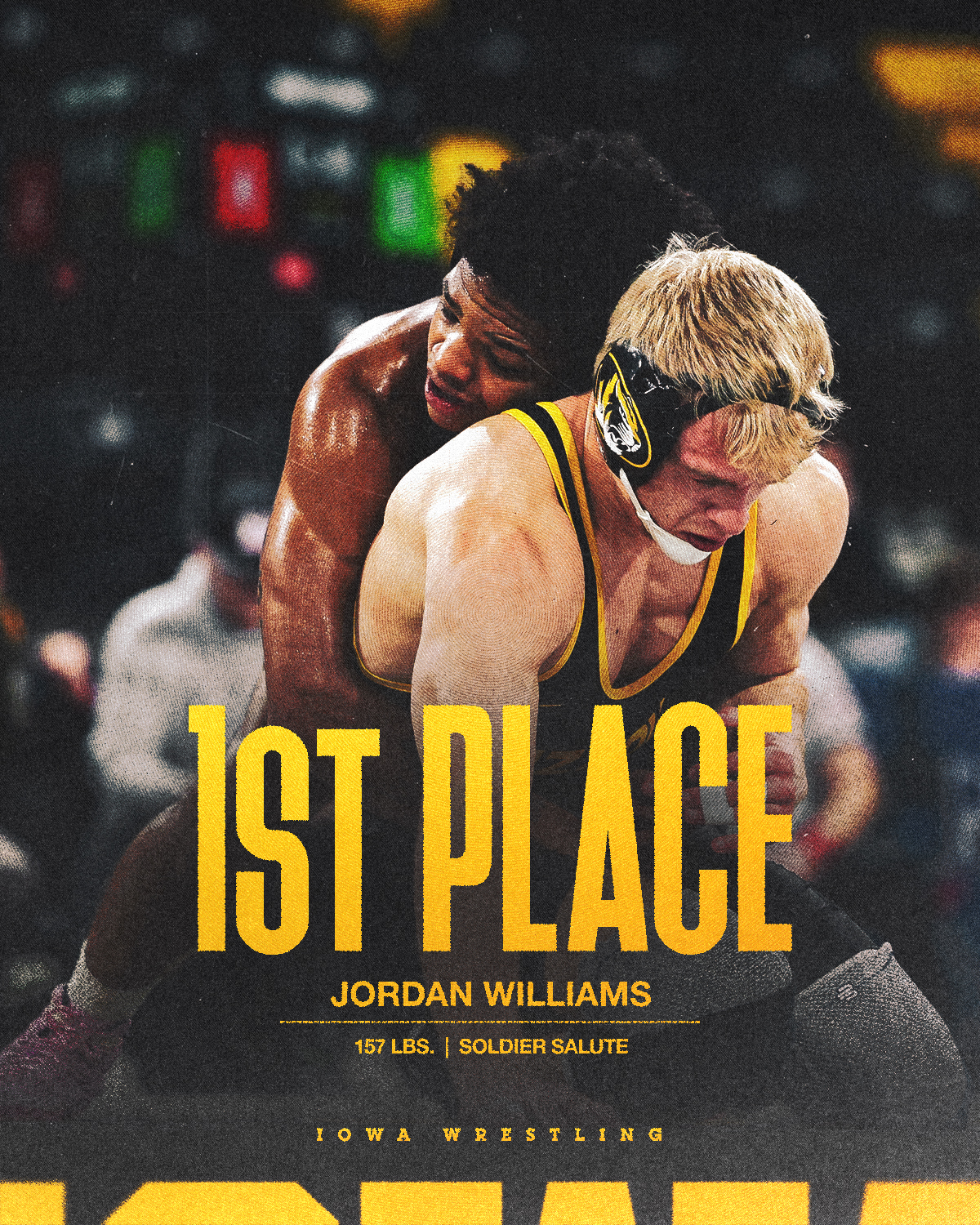 Iowa wrestler Jordan Williams wins 157-pound title at Soldier Salute ...