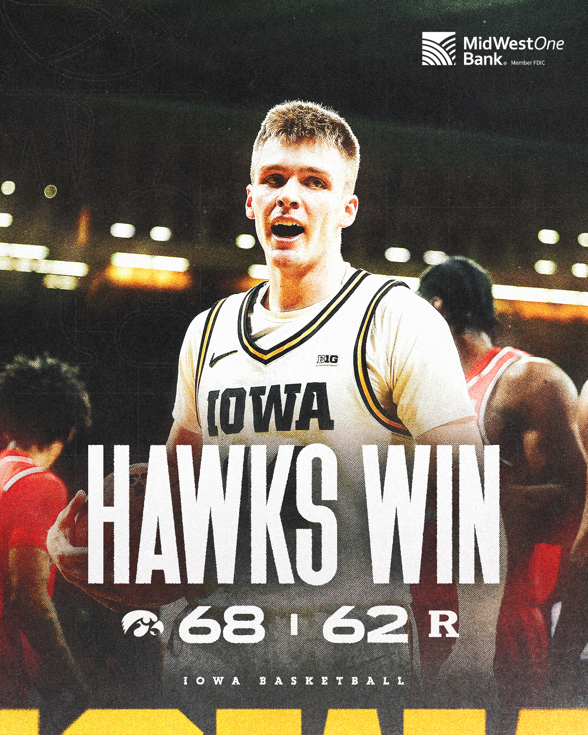 Iowa men hang on to defeat Rutgers 68-62 at Carver-Hawkeye Arena - Hawk ...