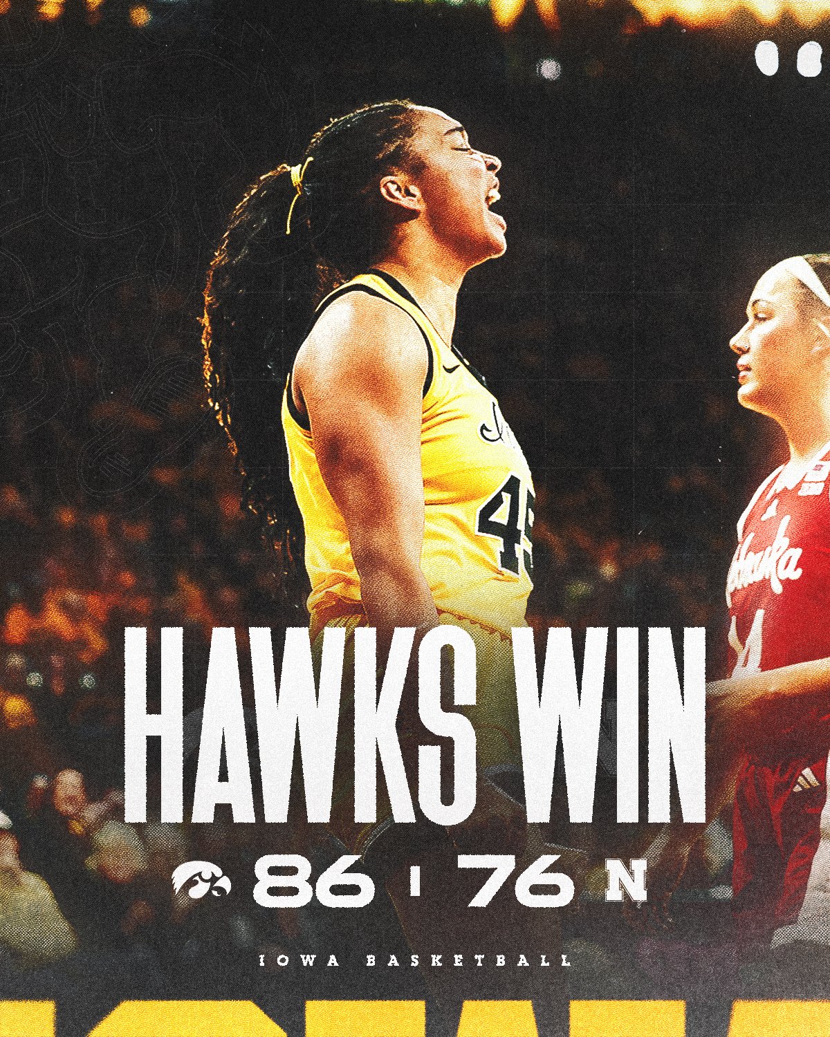 No. 14 Iowa women defeat No. 20 Nebraska 86-76, improve to 3-0 in Big ...