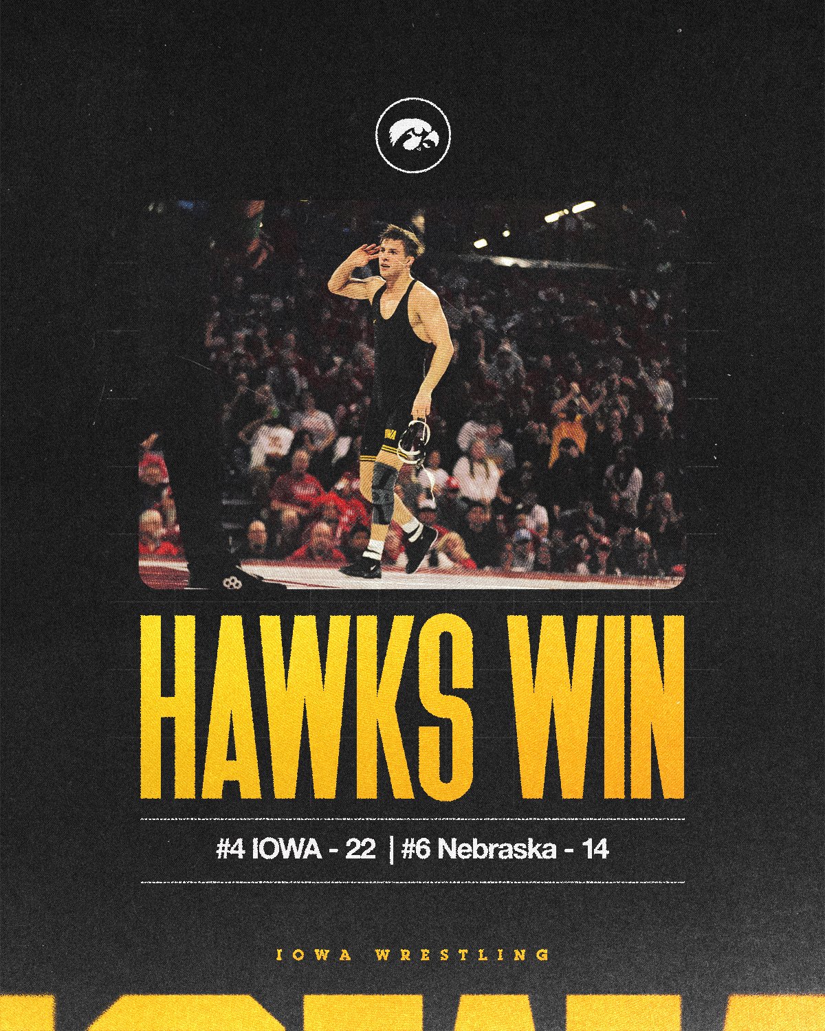 No. 4 Iowa wrestling defeats No. 6 Nebraska 22-14 in Lincoln; giving ...