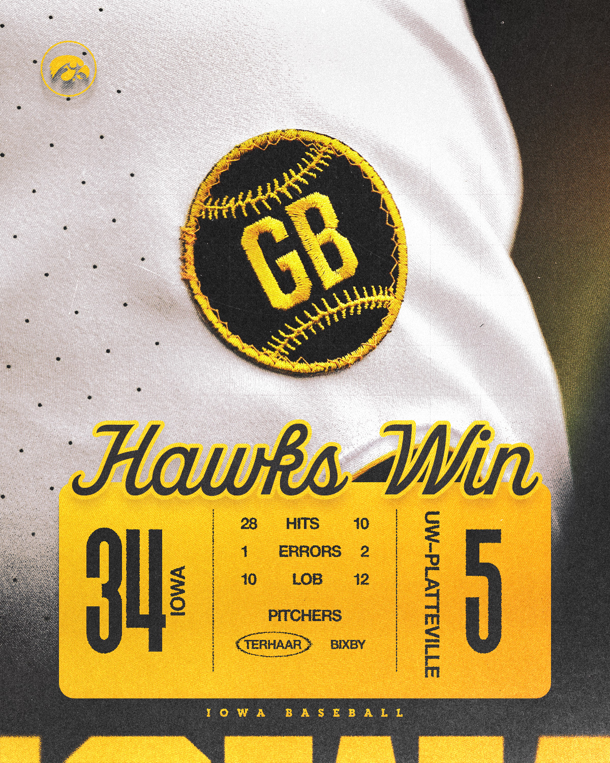 Iowa baseball crushes UW-Platteville 34-5 in home opener at Duane Banks ...