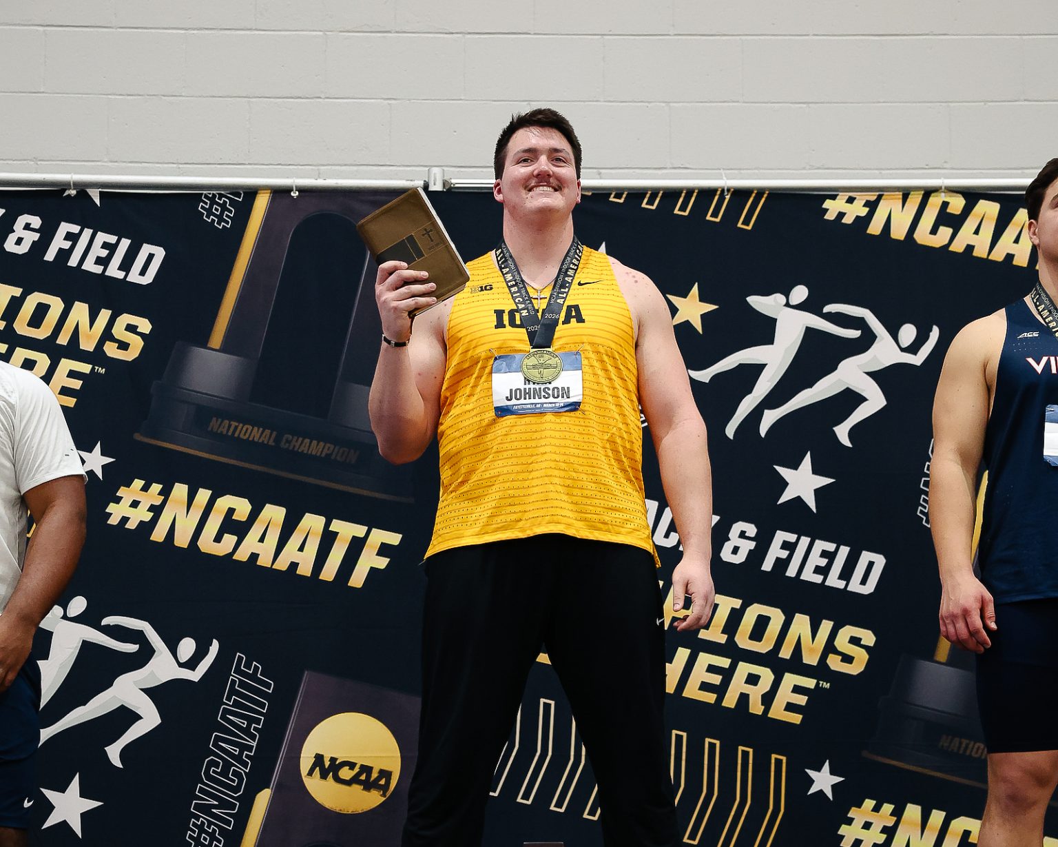 Iowa junior Ryan Johnson wins program's first-ever wight throw NCAA ...