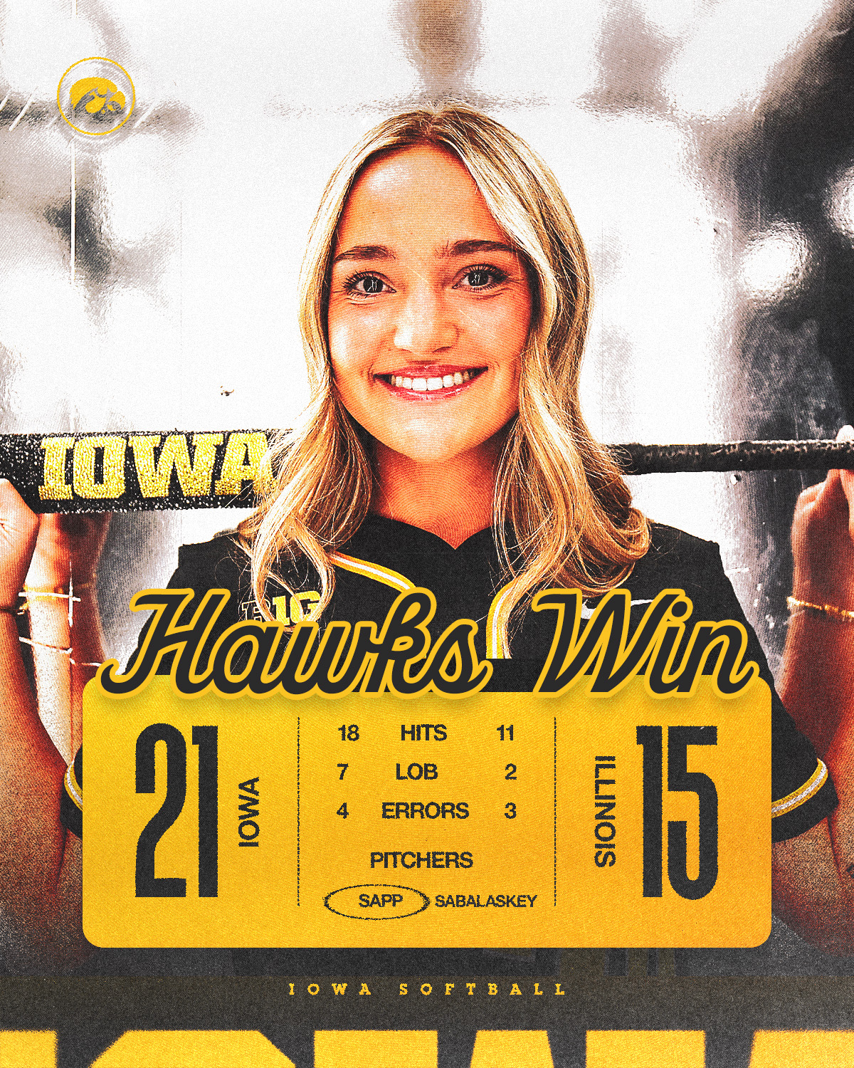 Iowa softball scores 21 runs in series-opening win at Illinois - Hawk ...