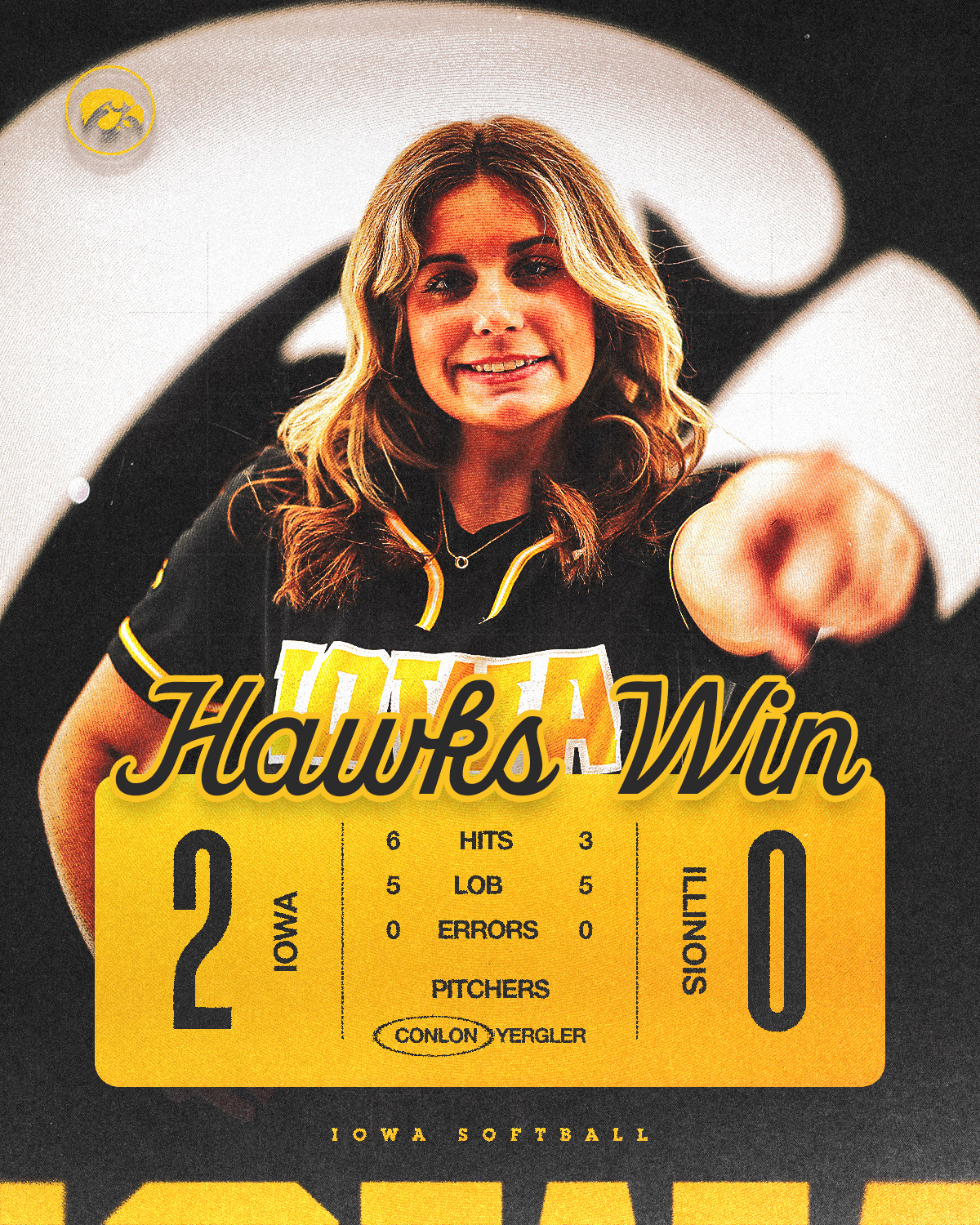 Iowa softball defeats Illinois in doubleheader to sweep three-game ...