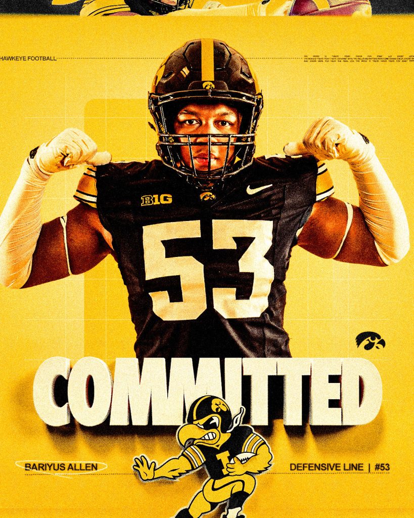 2027 Ohio DL Bariyus Allen commits to Hawkeye Football - Hawk Fanatic