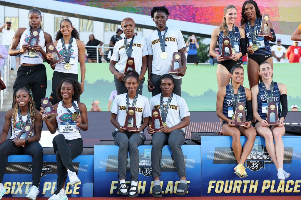 Iowa women's 4x400 relay breaks school record, finishes fifth at 2026 ...